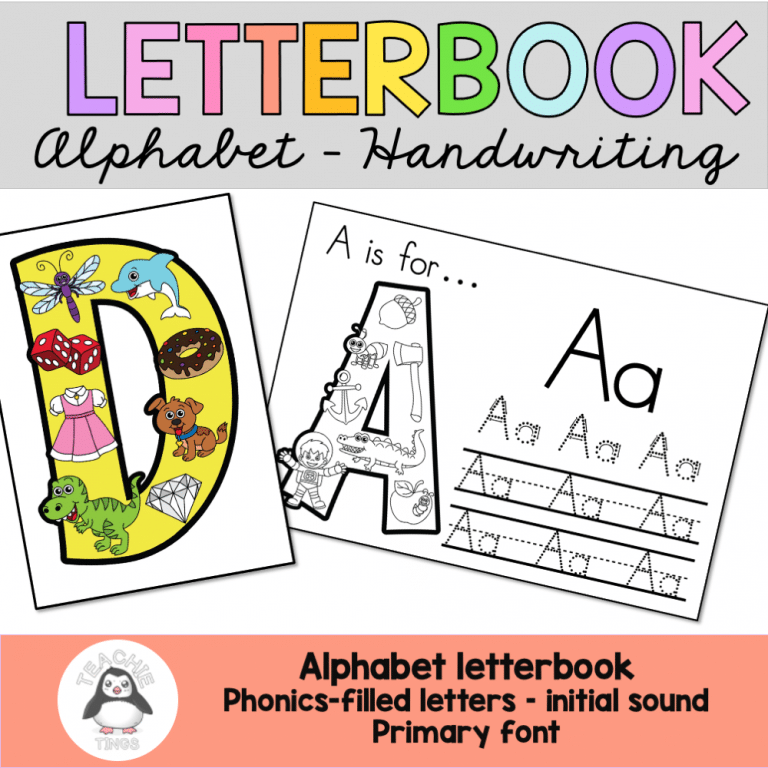 Alphabet and Phonics Letter Book – Teachie Tings