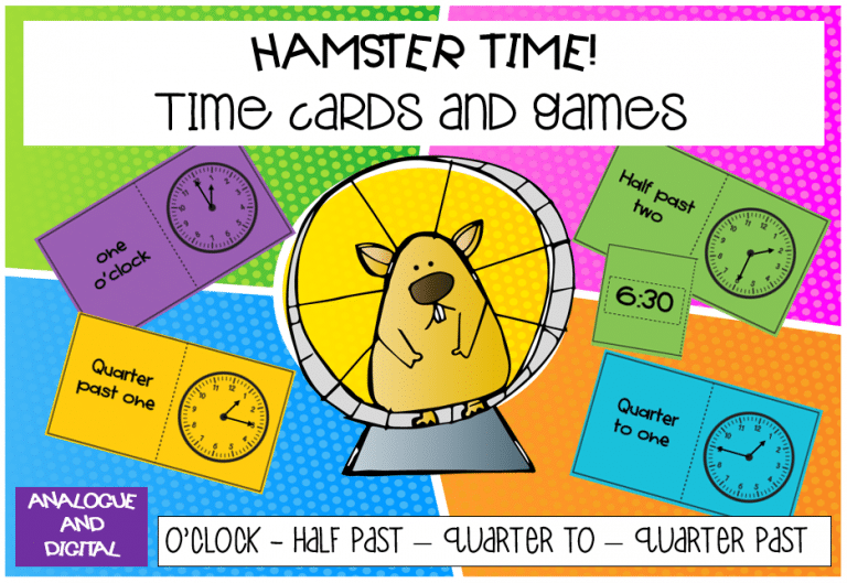 Hamster Time! Time Cards And Games — Teachie Tings