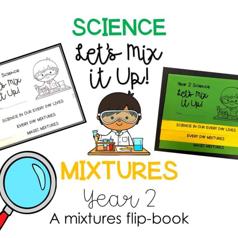Year 2 Mixtures Science Flipbook And Activities — Teachie Tings