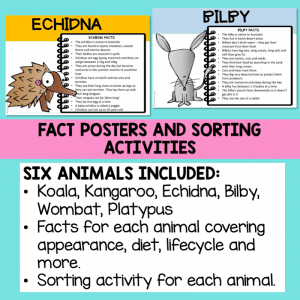 Australian Animals Information Posters and Sorting Activities – Teachie ...