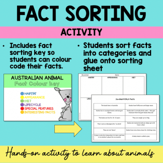 Australian Animals Information Posters and Sorting Activities – Teachie ...