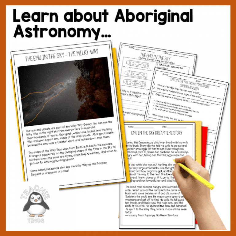 Aboriginal Astronomy Emu in the Sky – Teachie Tings