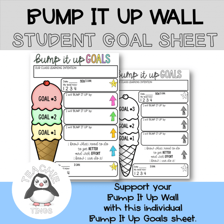 Student Goal Sheet – Teachie Tings – Time-Saving Teacher Resources