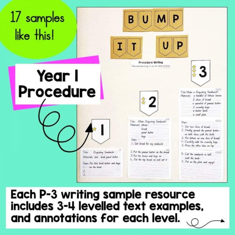 Bump It Up Wall Writing Bundle – Teachie Tings – Time-Saving Teacher ...