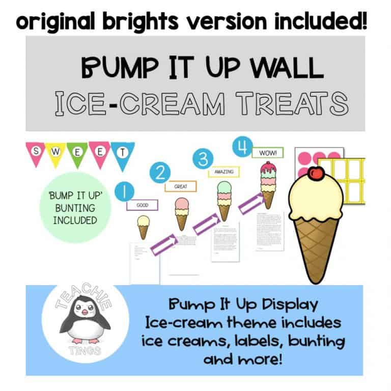 Icecream Bump It Up Wall Display – Teachie Tings – Time-Saving Teacher ...