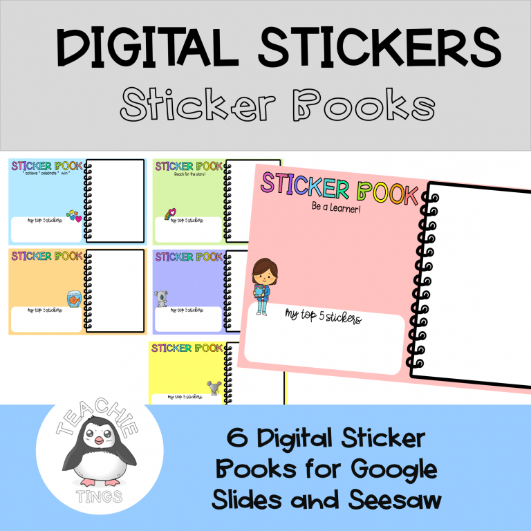 Digital Sticker Book for Seesaw and Google Slides – Teachie Tings