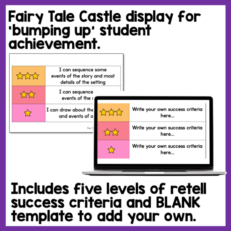 Fairytale Retell Bump It Up Wall – Teachie Tings – Time-Saving Teacher ...