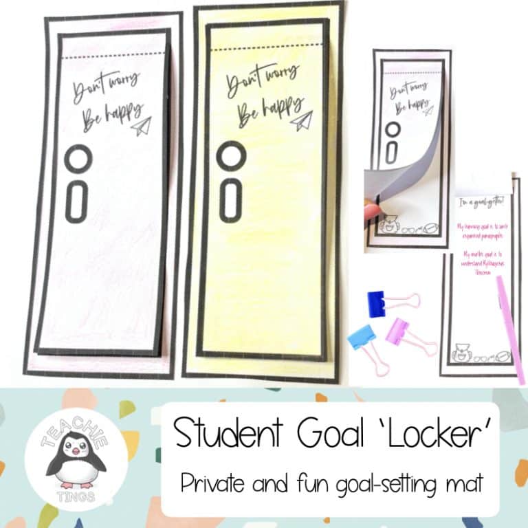 Student Goal Mat - Locker — Teachie Tings