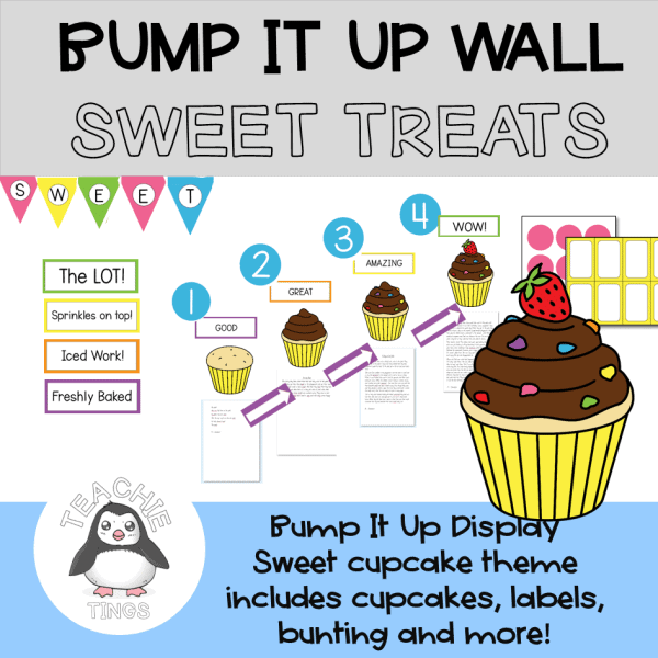Bump It Up Wall Display - Cupcake Theme — Teachie Tings