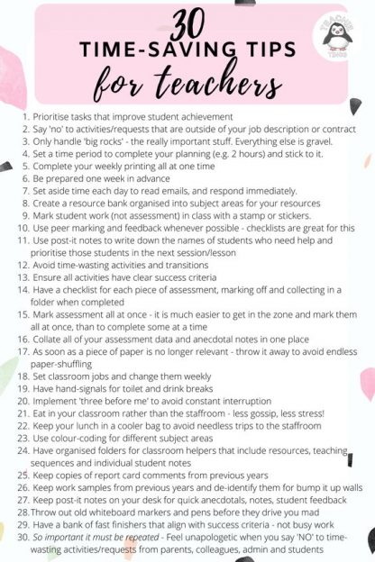 Time-Saving Tips For Teachers — Teachie Tings