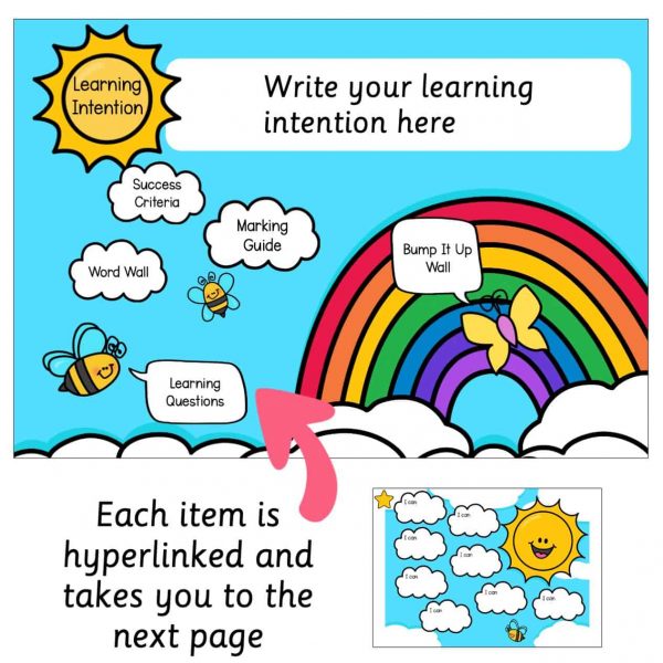 Digital Learning Wall for Home Learning - Includes Digital Word Wall ...