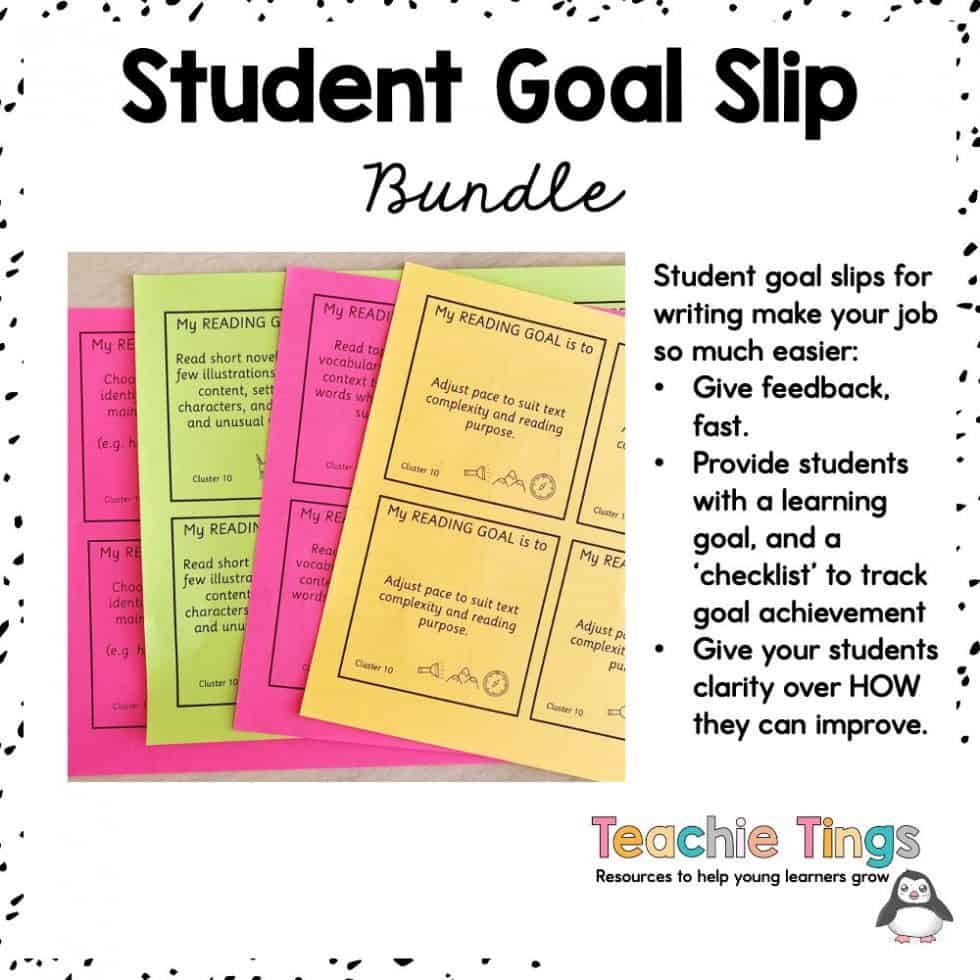 Student Goal Slip Bundle – Teachie Tings – Time-Saving Teacher Resources