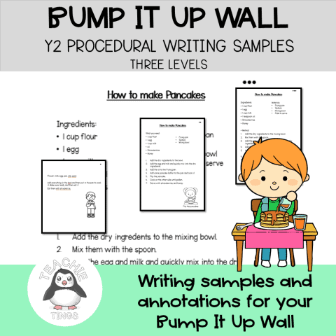 BUMP IT UP WALL | Writing Samples Archives — Page 2 of 2 — Teachie Tings