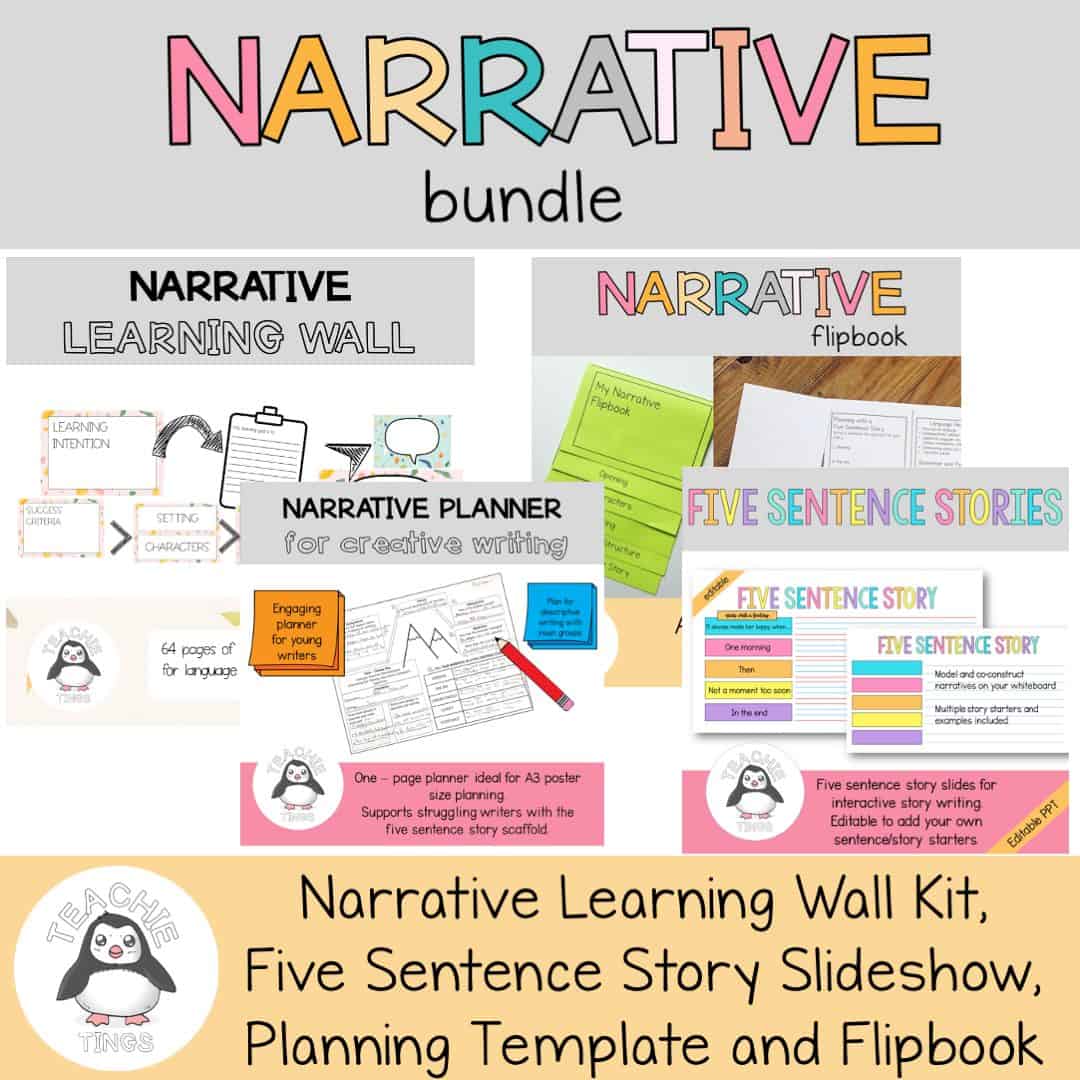 Narrative Planning Bundle Teachie Tings