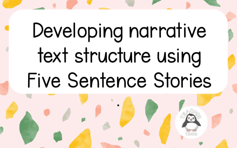 Developing Narrative Writing Structure Using Five Sentence Stories ...