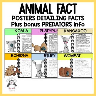Australian Animal Information Report Pack — Teachie Tings