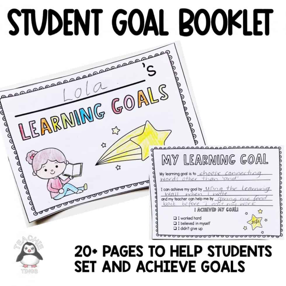 Goal Setting Book - Student Goal Setting — Teachie Tings