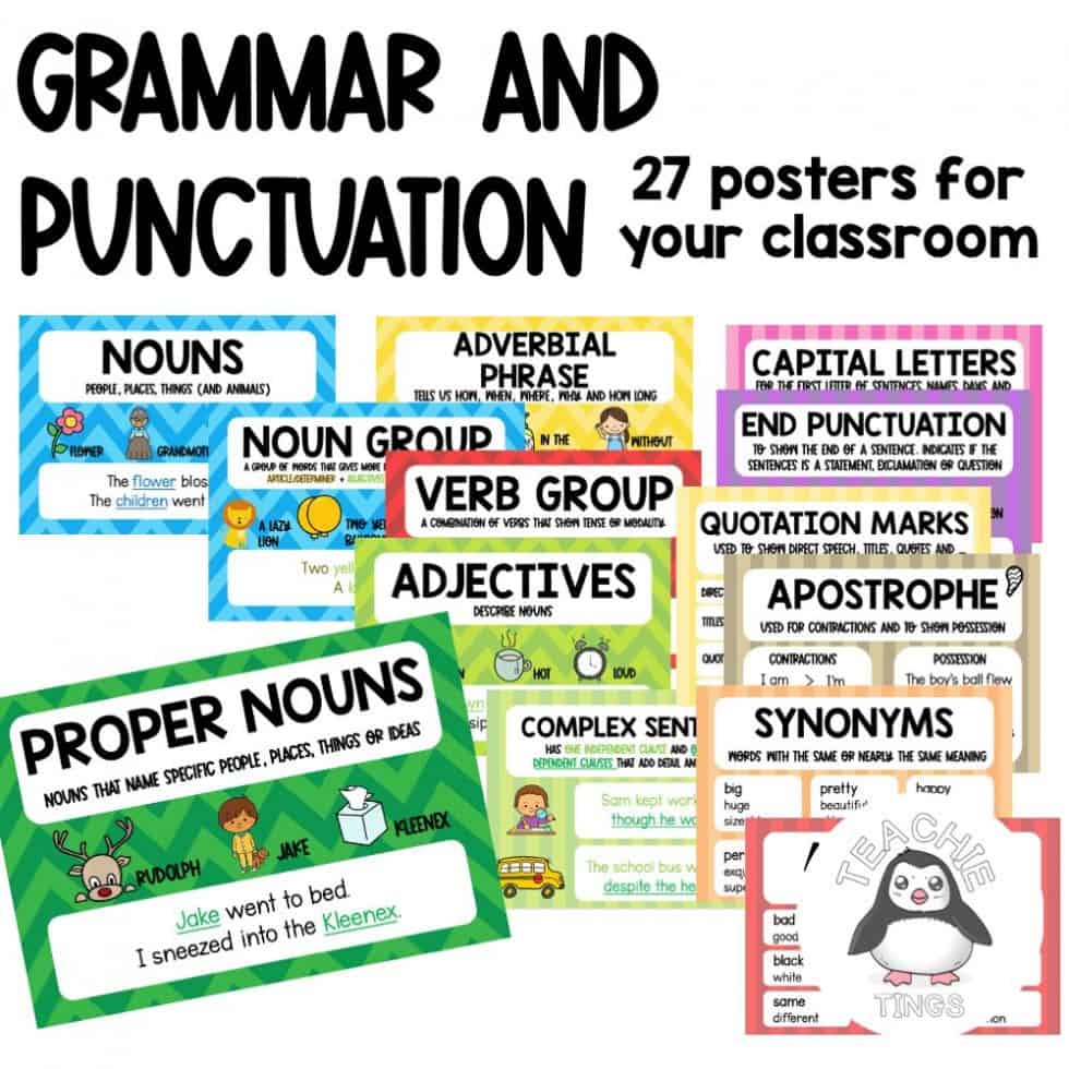 Grammar And Punctuation Posters — Teachie Tings