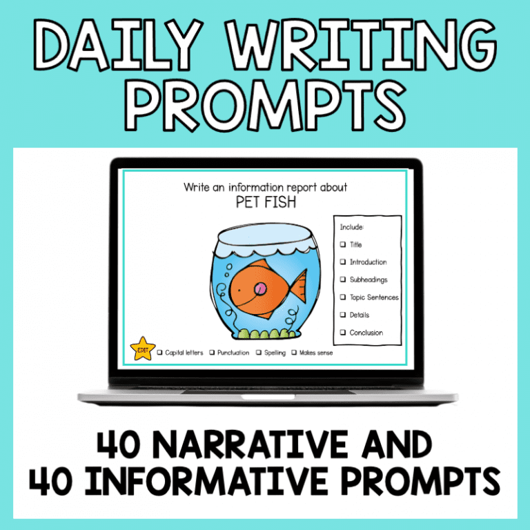 Daily Writing Prompts Narrative And Informative Writing Prompts With ...