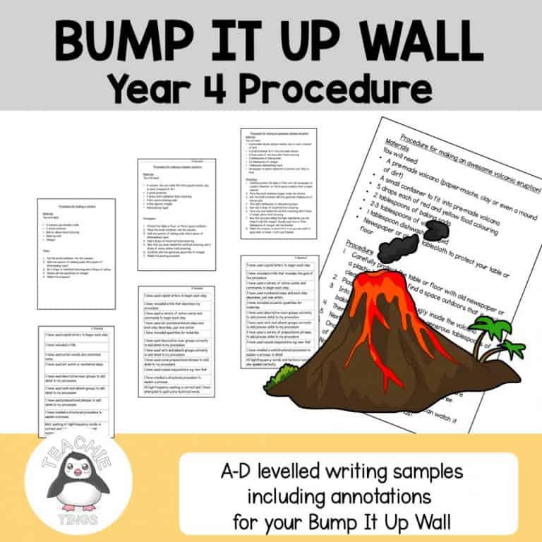 BUMP IT UP WALL | Writing Samples Archives — Teachie Tings