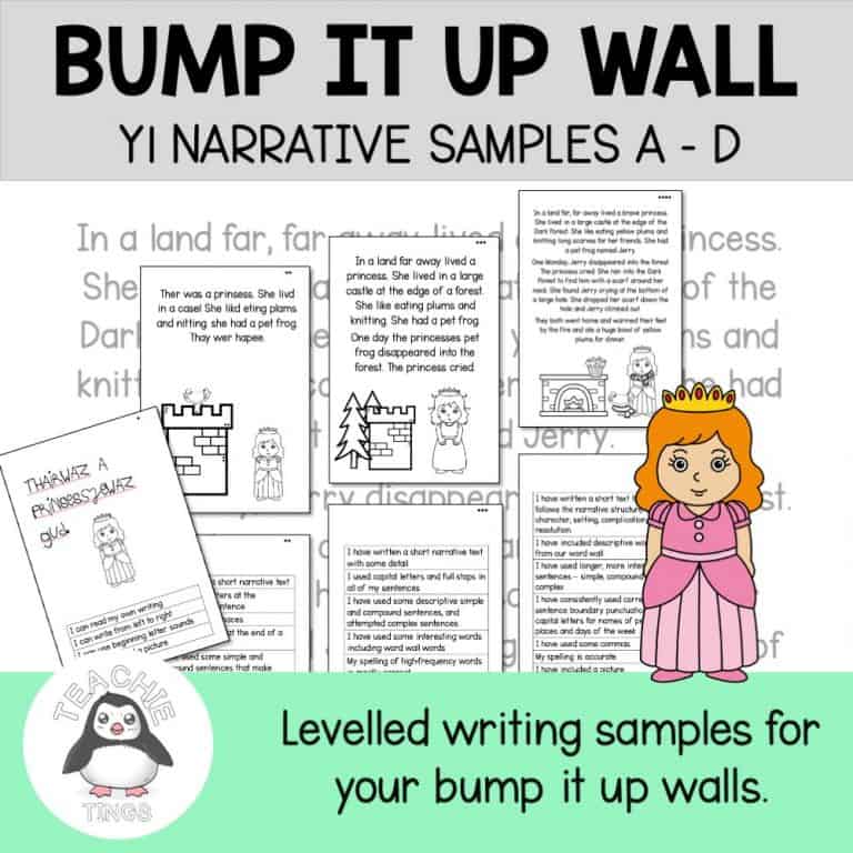 BUMP IT UP WALL | Writing Samples Archives — Teachie Tings