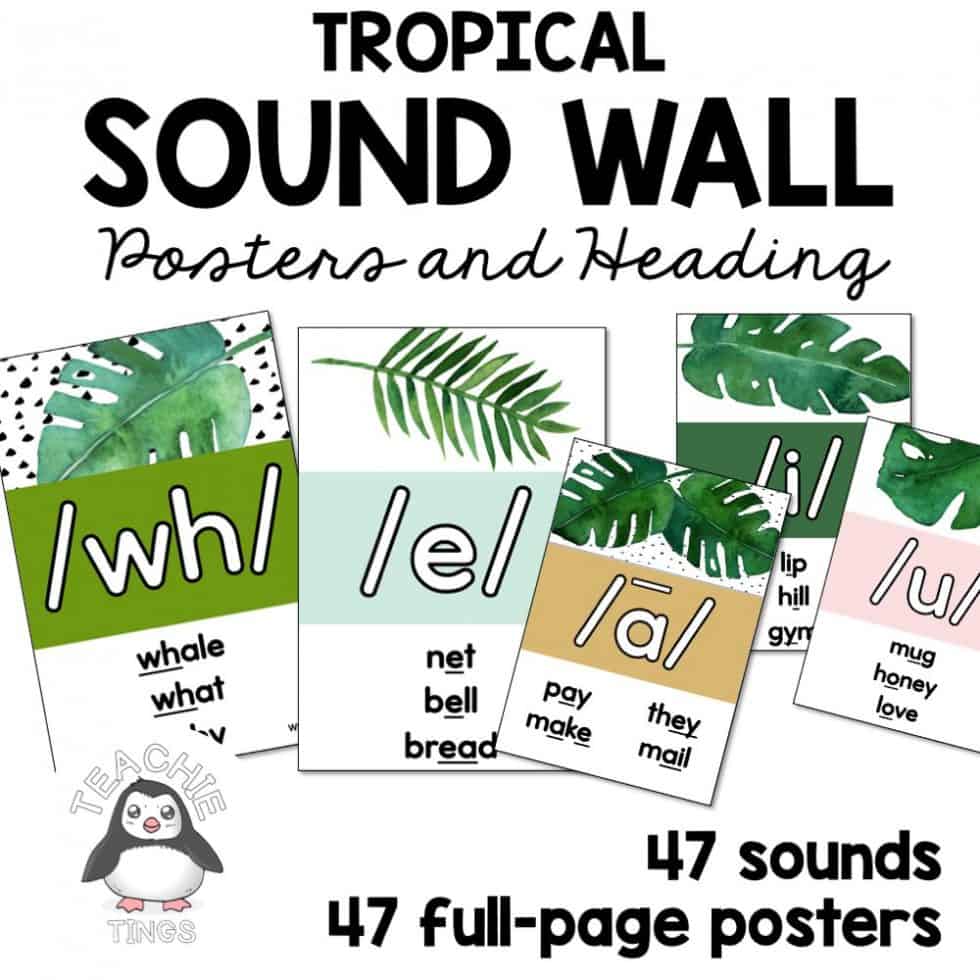 How to use a Sound Wall – Teachie Tings – Time-Saving Teacher Resources