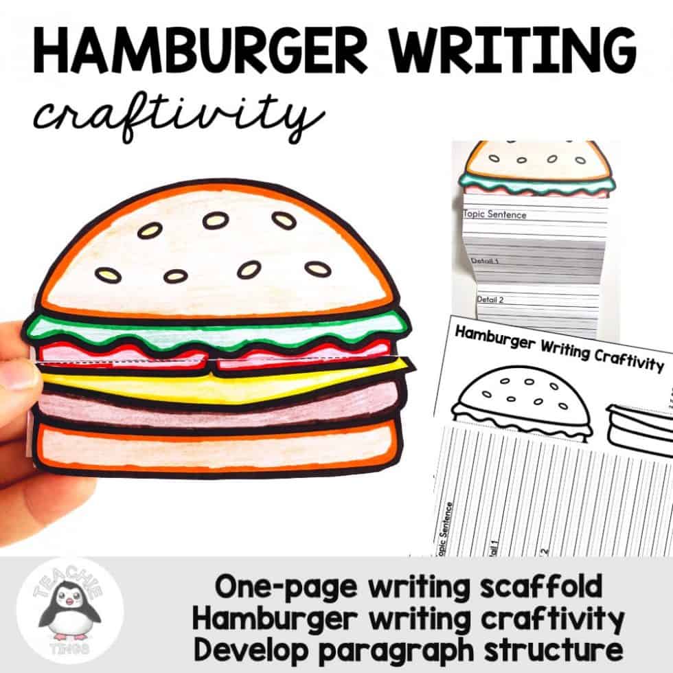 Hamburger Paragraph Writing Activity — Teachie Tings
