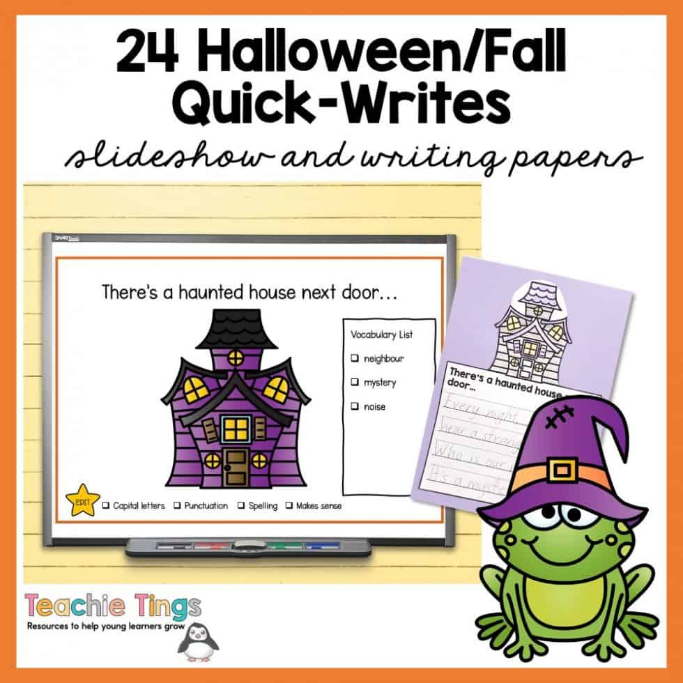 Daily Writing Prompts For Halloween, Fall And Thanksgiving — Teachie Tings