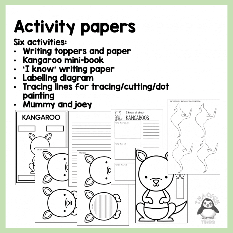 Information Report Pack KANGAROO – Teachie Tings