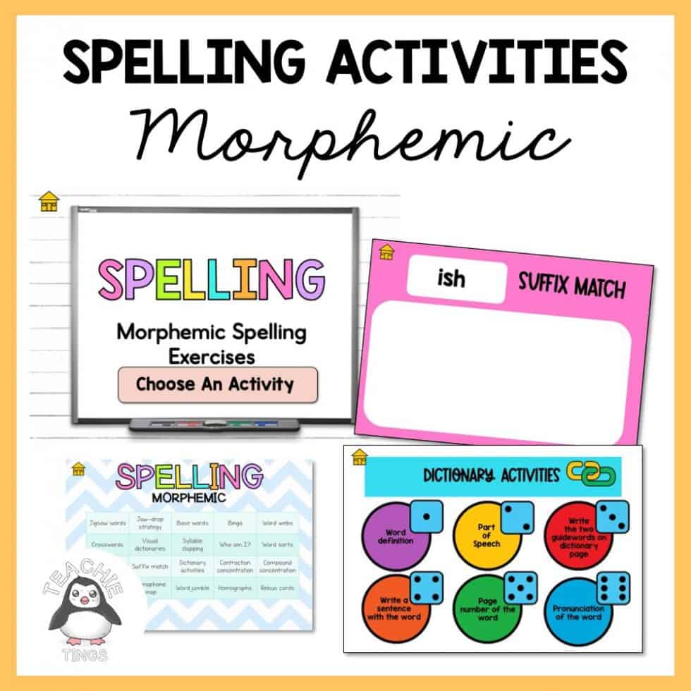 Morphemic Spelling Activities — Teachie Tings