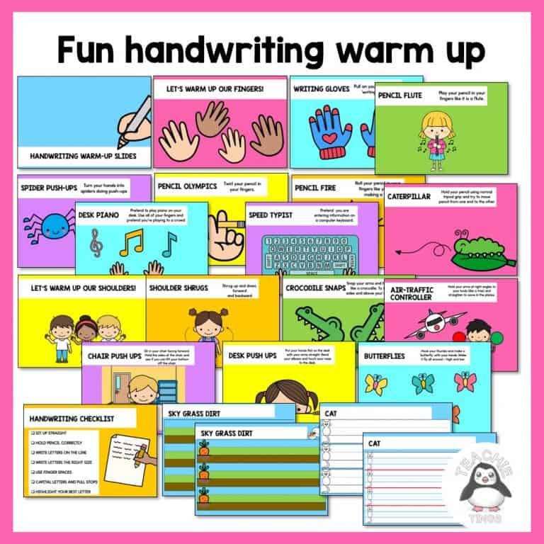 Fun Handwriting Practice | Handwriting Warm-up Activities | Handwriting ...