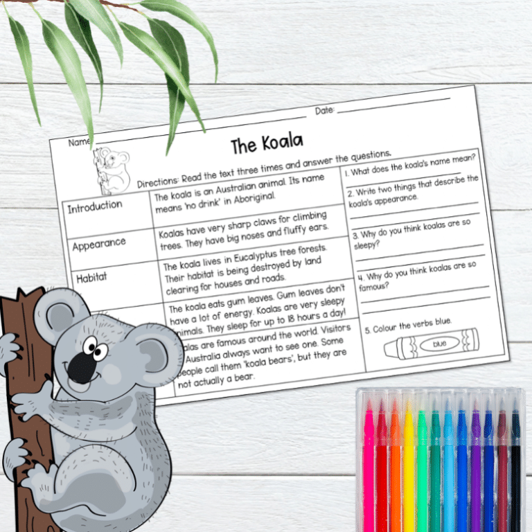 Australian Animal Reading Passages – Years 1/2 – Teachie Tings – Time ...