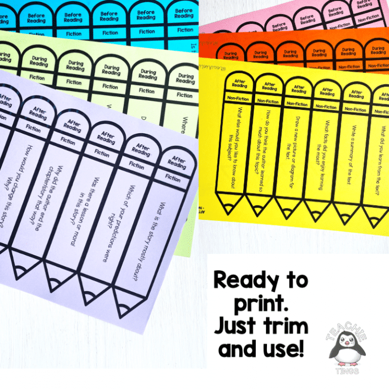 Reading Comprehension Questions for Any Text – Teachie Tings