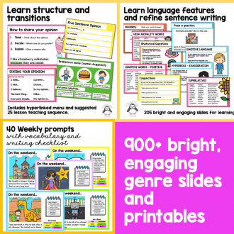 Writing Slides Bundle — Teachie Tings