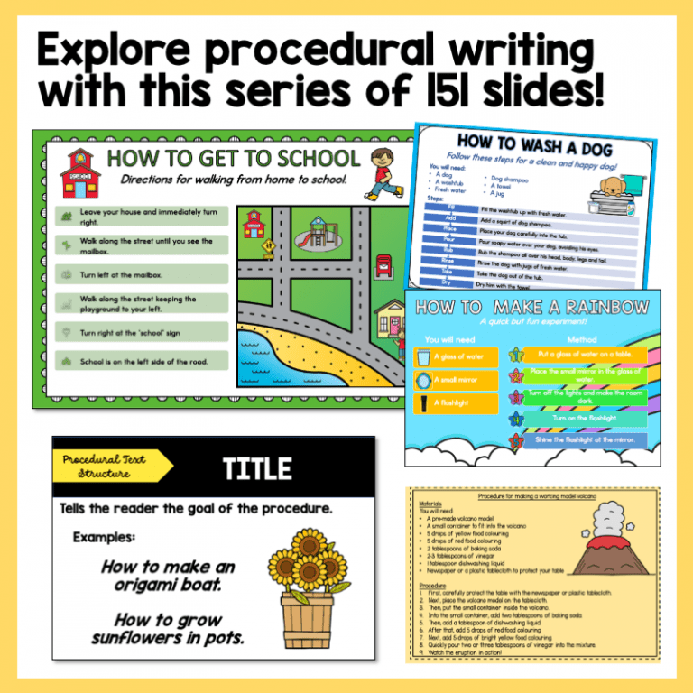 Procedural Writing Lesson Slides — Teachie Tings