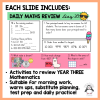 Year 3 Daily Maths Review Slides – Australian Curriculum BUNDLE ...