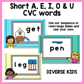 CVC Word Blending PowerPoint | Decodable CVC Words Warm-Up – Teachie Tings