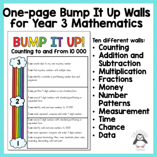 Year 3 Maths Bump It Up Wall Pack Includes 'I Can' Statements — Teachie ...