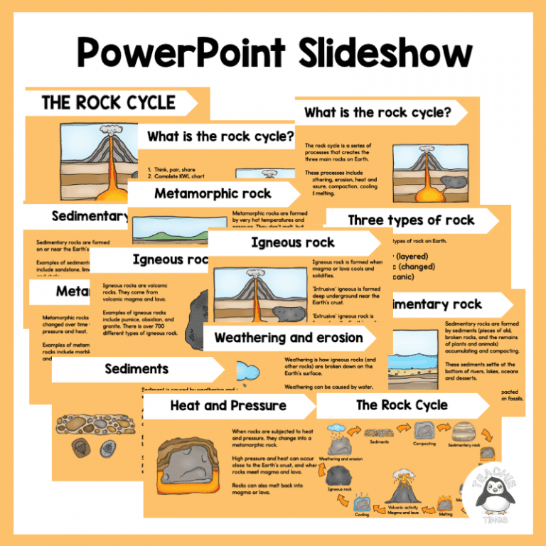 Rock Cycle PowerPoint And Student Workbook — Teachie Tings