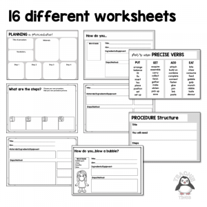 Procedural Writing Graphic Organizers Freebie — Teachie Tings