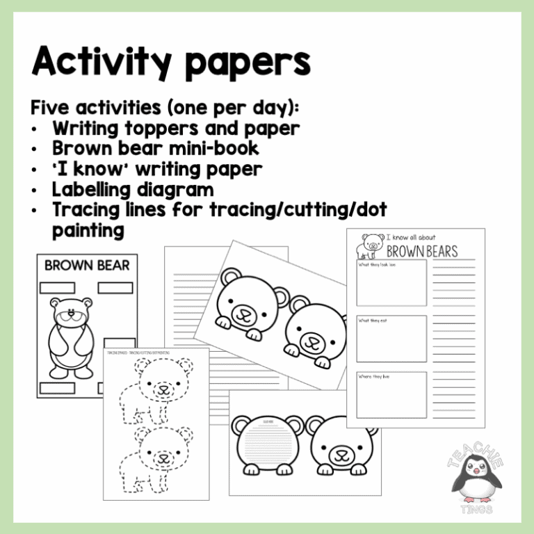 Brown Bear Informative Writing Activities – Teachie Tings – Time-Saving ...