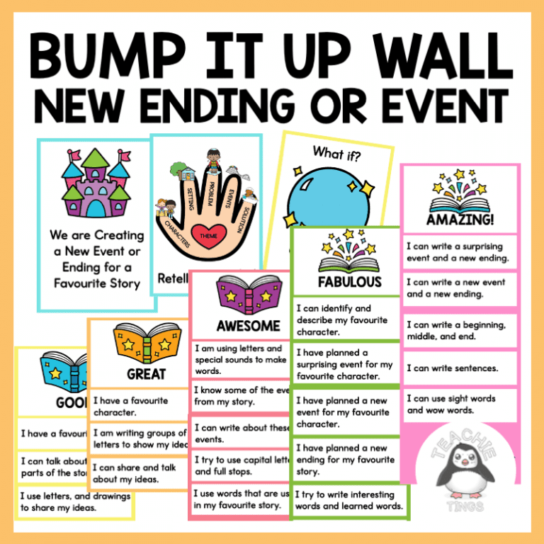 BUMP IT UP WALL | Writing Samples – Teachie Tings – Time-Saving Teacher ...