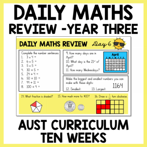 Daily Maths Review Slides – Teachie Tings – Time-Saving Teacher Resources