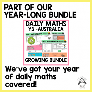 Year 3 Daily Maths Review Slides - Australian Curriculum 10 Weeks - SET ...