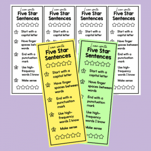5 Star Sentences – Teachie Tings – Time-Saving Teacher Resources