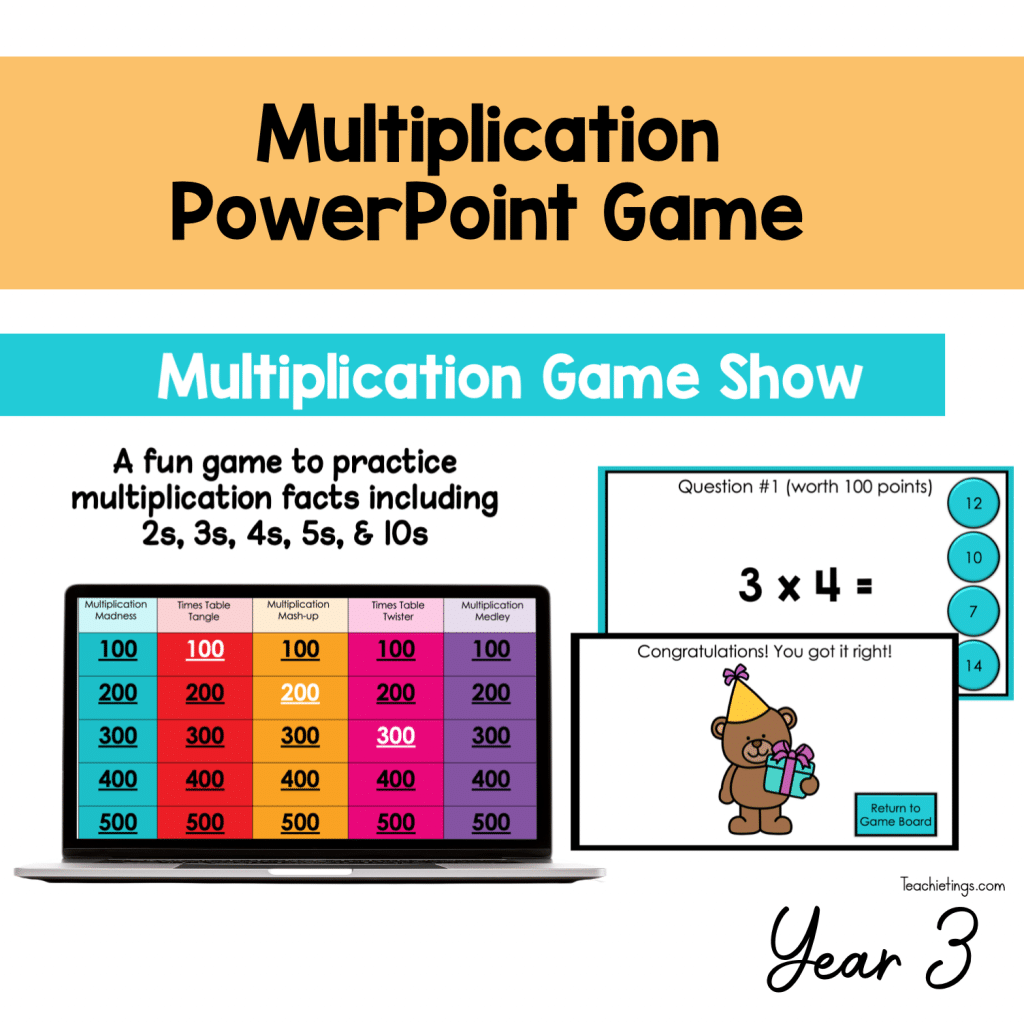 Multiplication Game Show - PowerPoint Game — Teachie Tings