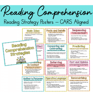 Reading Comprehension Posters – CARS Aligned – Teachie Tings