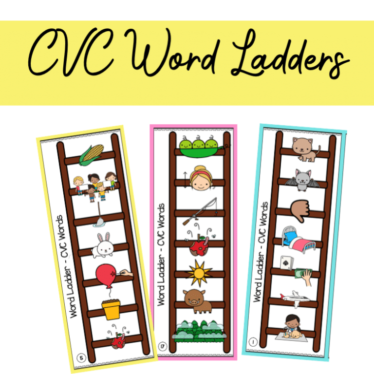 CVC Word Ladders – Teachie Tings