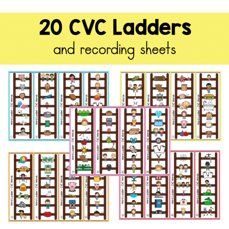 CVC Word Ladders – Teachie Tings