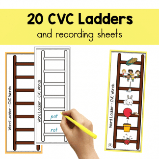 CVC Word Ladders – Teachie Tings – Time-Saving Teacher Resources